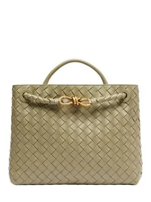Bottega Veneta Andiamo Medium Leather Tote - Green