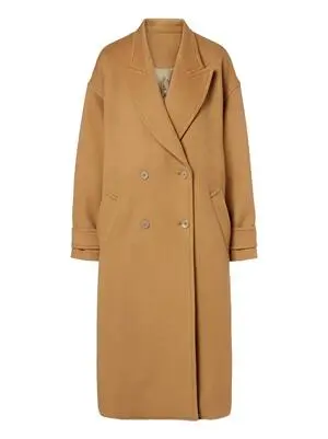 Isabel Marant Winry Wool And Cashmere-blend Coat - Brown
