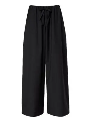 TOTEME Wool Wide-leg Trousers - Black