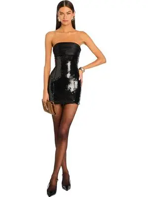 Retrofete Chentari Sequin Mini Dress - Black