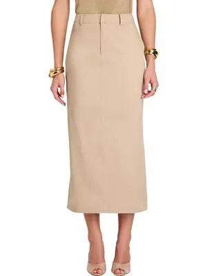 SEROYA Majed Midi Skirt - Sand