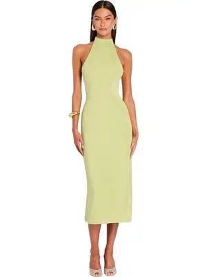 SEROYA Carli Midi Dress - Green Tea