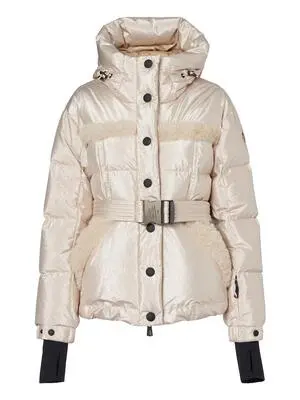 Moncler Mondim Shearling-trimmed Ski Jacket - Gold