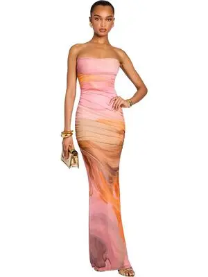 Retrofete Isadore Gown - Contour Brushstroke