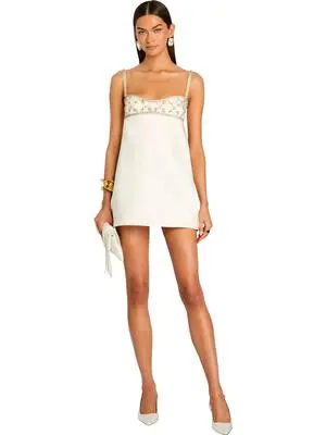Retrofete Solere Mini Dress - White/gold