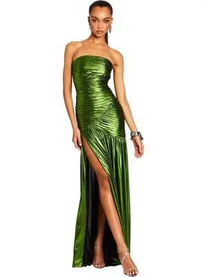 Retrofete Josie Strapless Dress - Lime