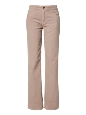 THE ROW Carlyl Cotton Corduroy Straight Trousers - Beige