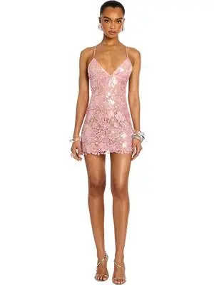 Retrofete Kamala Sequin Mini Dress - Primrose