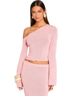 SEROYA Alivia Knit Top - Coral Blush
