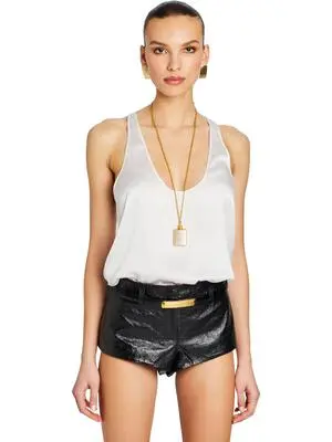 Retrofete Dori Silk Top - White