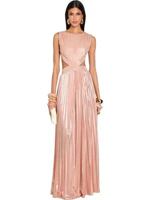 Retrofete Remington Gown - Metallic Primrose