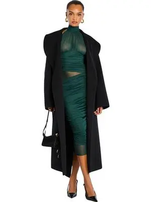 SEROYA Mavis Wool Coat Black