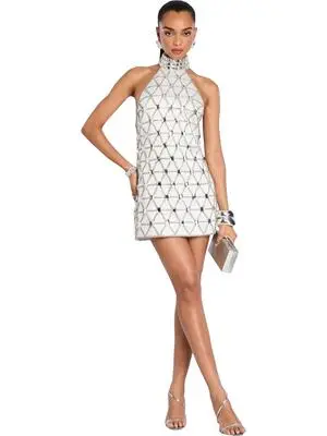 Retrofete Shirley Crystal Dress - White