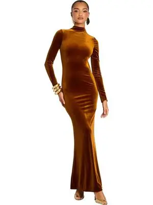 SEROYA Viola Maxi Dress - Marigold