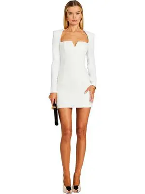 SANS FAFF Simone Mini V Neck Dress - White