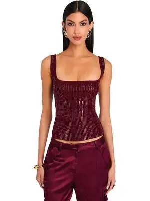 Retrofete Marzia Embellished Top - Port
