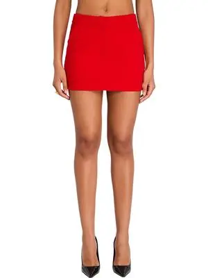 SANS FAFF Margot Mini Lined Skirt - Red