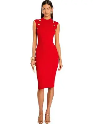 Retrofete Nunzia Knit Dress - Metallic Fiery Red