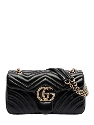 Gucci Gg Marmont Medium Shoulder Bag - Black