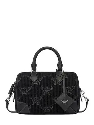 Mcm Ella Boston Bag In Lauretos Lurex Jacquard - One-color