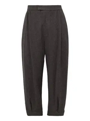 AMOMENTO Tapered Wool Trousers