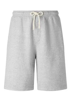 THE ELDER STATESMAN Cotton And Cashmere-blend Jersey Shorts - Gray