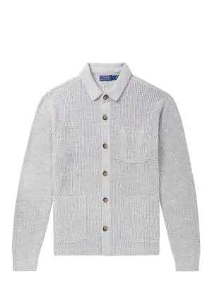 Polo Ralph Lauren Ribbed Cotton Cardigan - Gray
