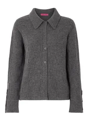 THE ELDER STATESMAN Cashmere Cardigan - Gray