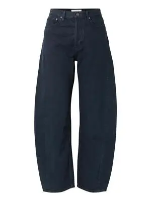 AGOLDE Luna Pieced High-Waist Tapered Jeans