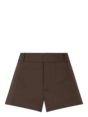 Sir The Label Dylan Woven Mini Shorts - Brown