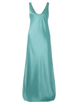 Galvan Valletta Satin Gown - Blue
