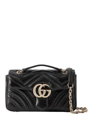 Gucci GG Marmont 2.0 Quilted Leather Shoulder Bag Black