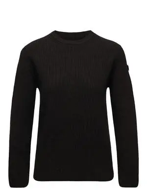 MONCLER + JIL SANDER Virgin Wool Crew Neck Sweater - Black