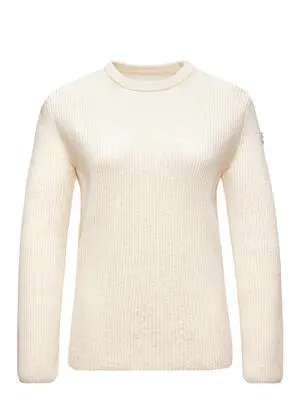 MONCLER + JIL SANDER Virgin Wool Crew Neck Sweater - White