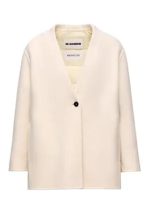 MONCLER + JIL SANDER Francium 3-in-1 Wool Jacket - White