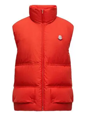 MONCLER + JIL SANDER Chlorine Down Vest - Red