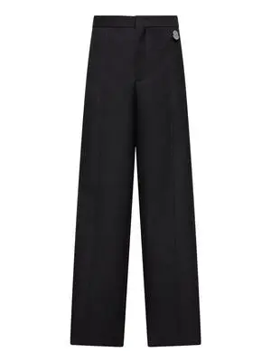 MONCLER + JIL SANDER Wool Gabardine Tailored Pants - Blue
