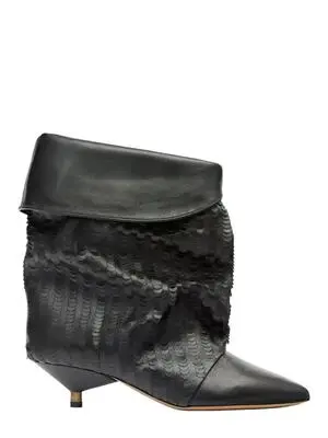 Isabel Marant Edrik 45mm Embossed Boots - Black