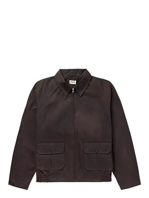 BODE Coach Waxed-cotton Blouson Jacket - Brown
