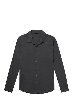 JAMES PERSE Supima Cotton-blend Piqué Polo Shirt - Black