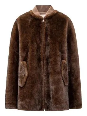 VALENTINI 1972 Faux Fur Coat - Brown