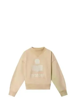 MARANT ETOILE Moby Logo Sweatshirt Neutrals