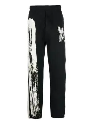 Y3 Logo-print Track Pants - Black