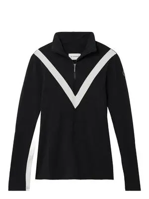 WE NORWEGIANS Voss Striped Ski Top - Black