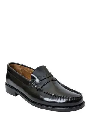 MENINA STEP Mila Leather Penny Loafer Black
