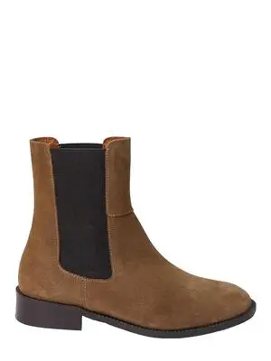 MENINA STEP Balmoral Leather Chelsea Boot Chestnut