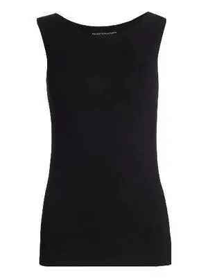 Majestic Filatures Soft Touch Merrow Edge Crewneck Tank - Noir