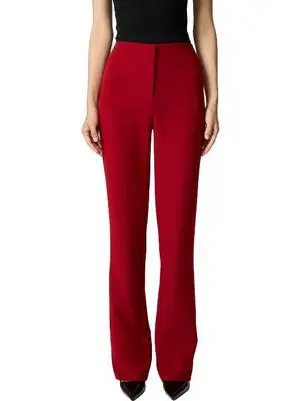 NOCTURNE Tailored Bootcut Trousers - Red