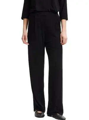 Majestic Filatures Soft Touch Straight Leg Pant - Noir