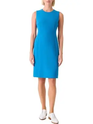 Akris Sleeveless Wool Sheath Dress - Twilight